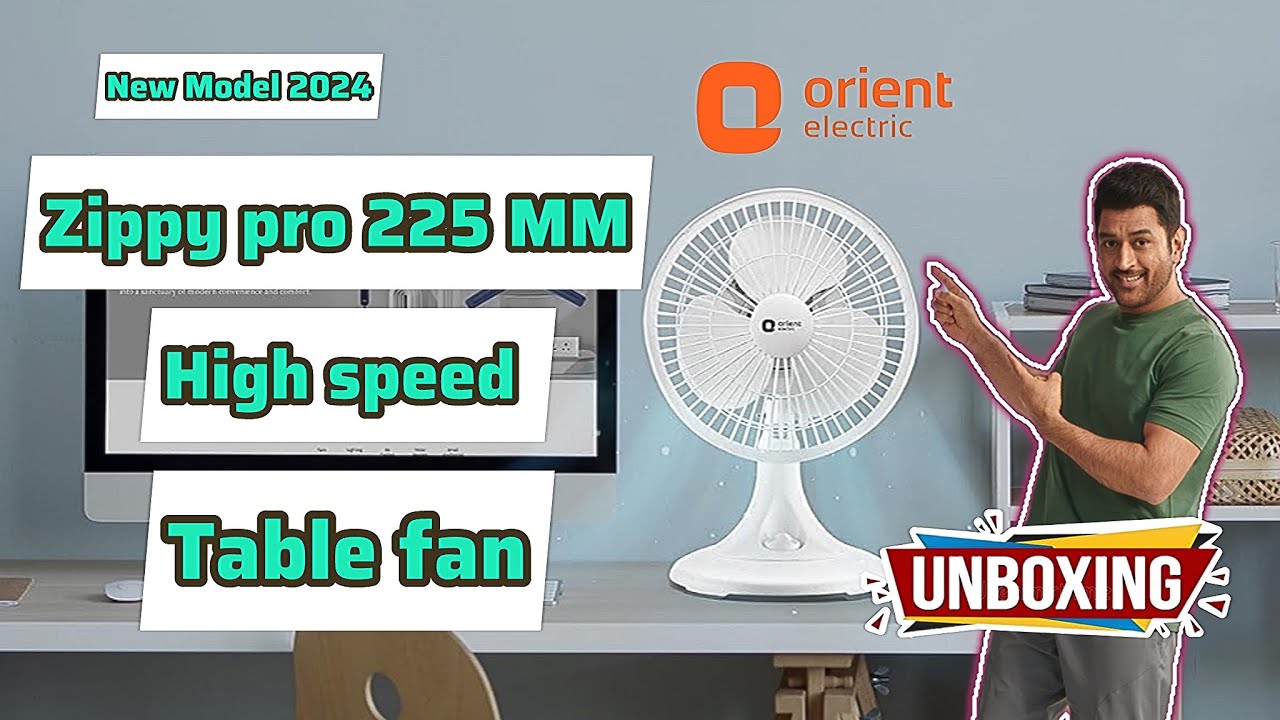 Orient Electric 225 MM Zippy Pro Table Fan (White) Unboxing II 4k - YouTube