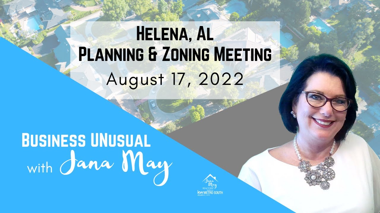 Helena, AL Planning and Zoning Meeting - August 17, 2022 - YouTube