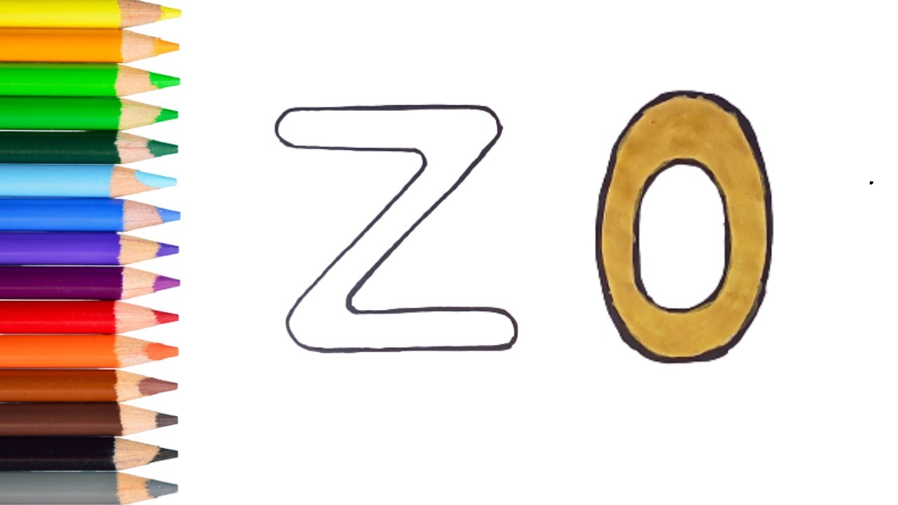 Z for Zero | Capital Letter English | Drawing Art - YouTube