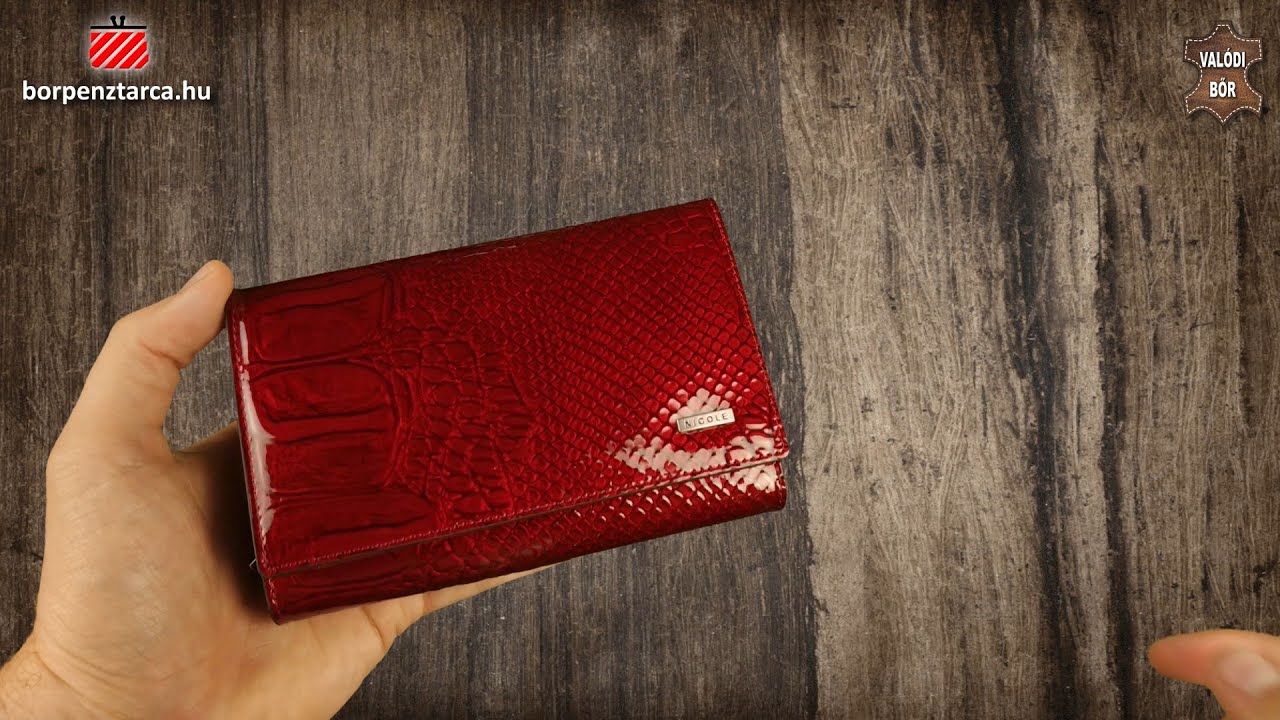 Nicole női pénztárca C57006-044 modell - YouTube