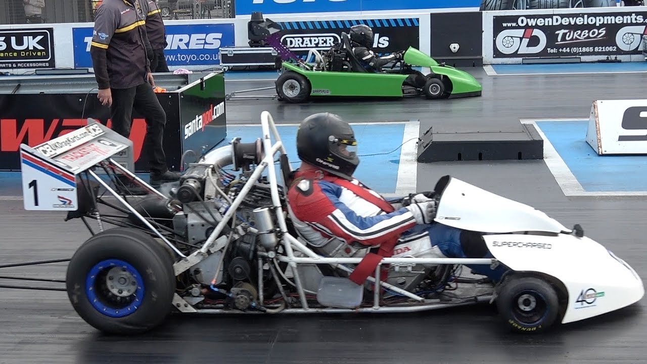 WOULD YOU BE BRAVE ENOUGH TO DRIVE A DRAG GO-KART !!!!! - YouTube