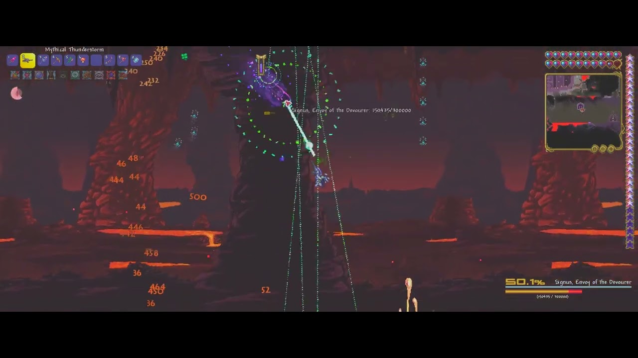 Terraria Calamity - Signus, Envoy of The Devourer Boss Fight - YouTube