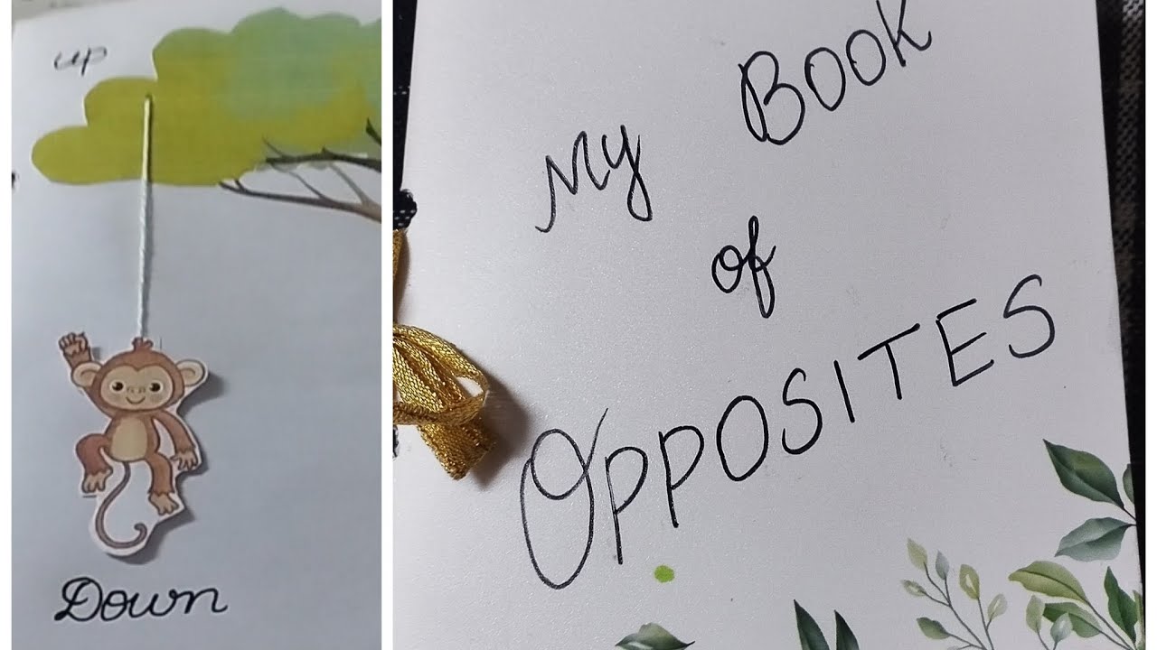 DIY Opposite words | Easy way to teach opposites to kids/preschool # ...