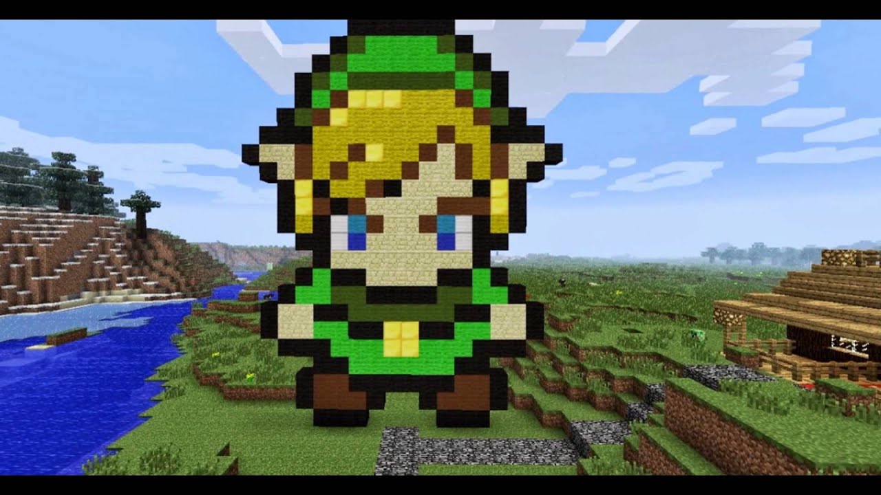 Pixel art's en Minecraft - YouTube