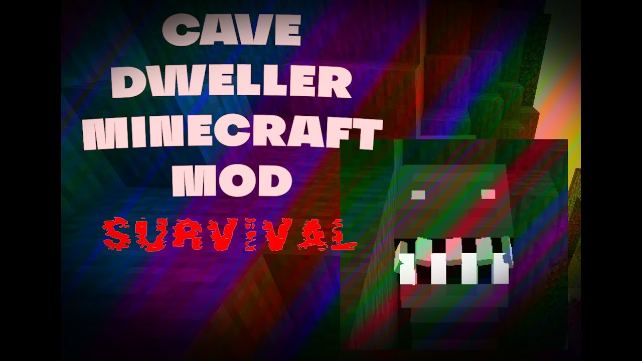 NIGHTMARE CAVE DWELLER MINECRAFT MOD! - Ambience Into Horror. Survival with ShadowWolf_46. - YouTube