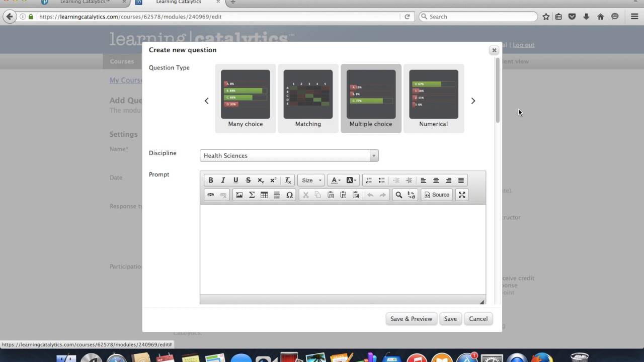 Learning Catalytics- Creating Questions - YouTube
