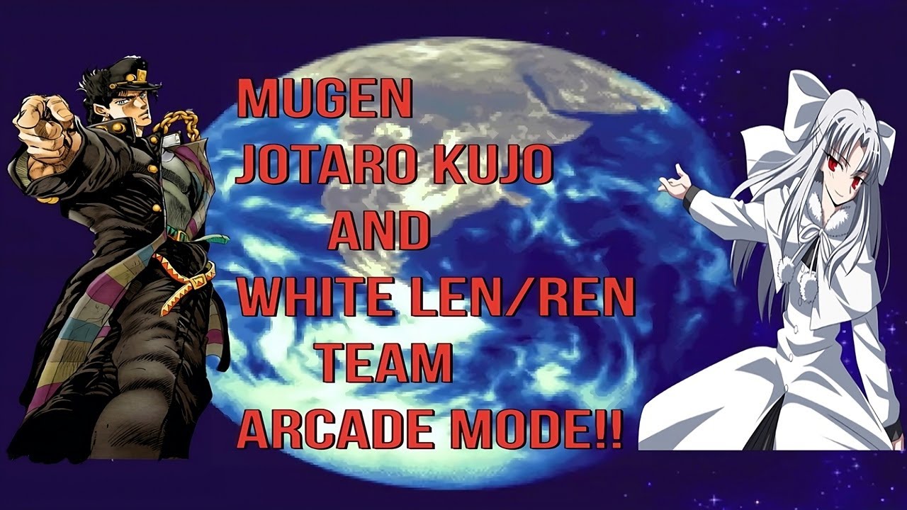 MUGEN Jotaro Kujo (Pots) And White Len/Ren (CvS/Pots) Longplay!! - YouTube