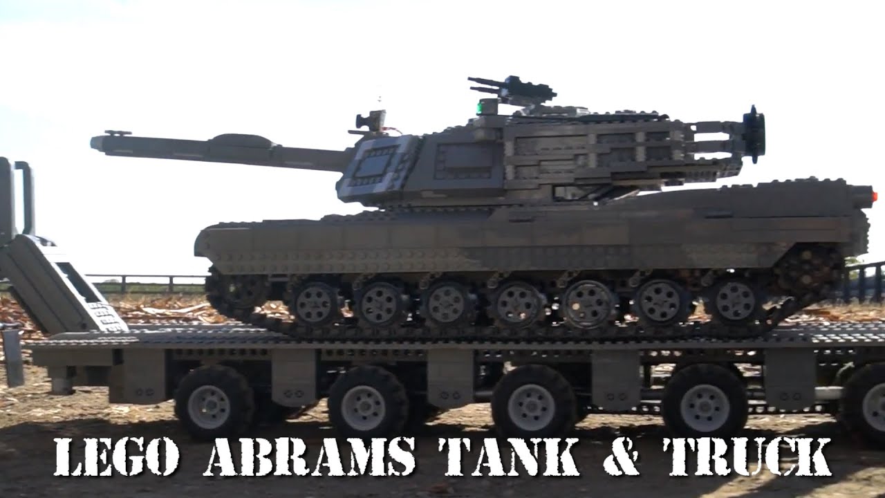 RC LEGO Abrams Tank and M1070 Ultimate HET Tractor/Trailer - YouTube