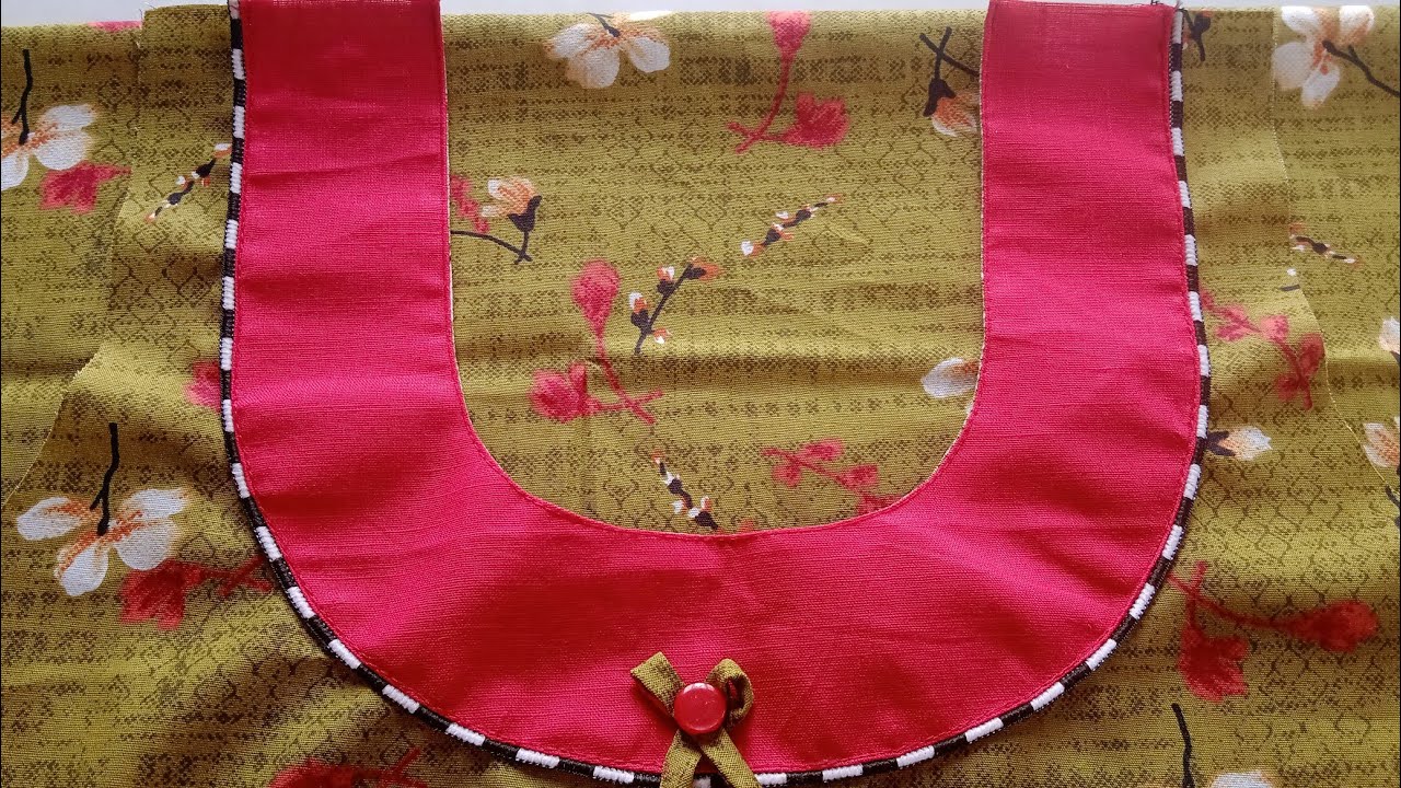 Simple nighty neck design 107#nightyneckdesign #nightydressdesign - YouTube