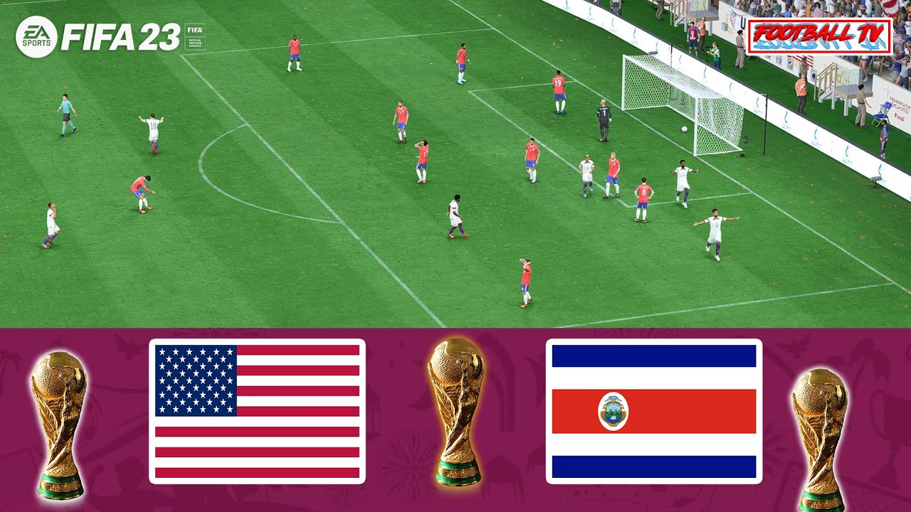 FIFA 23 - USA vs COSTA RICA - FIFA WORLD CUP FINAL - Full Match | PC ...