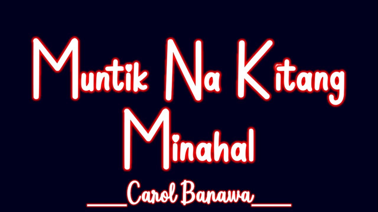 "Muntik Na Kitang Minahal" 《KARAOKE/INSTRUMENTAL》 - YouTube
