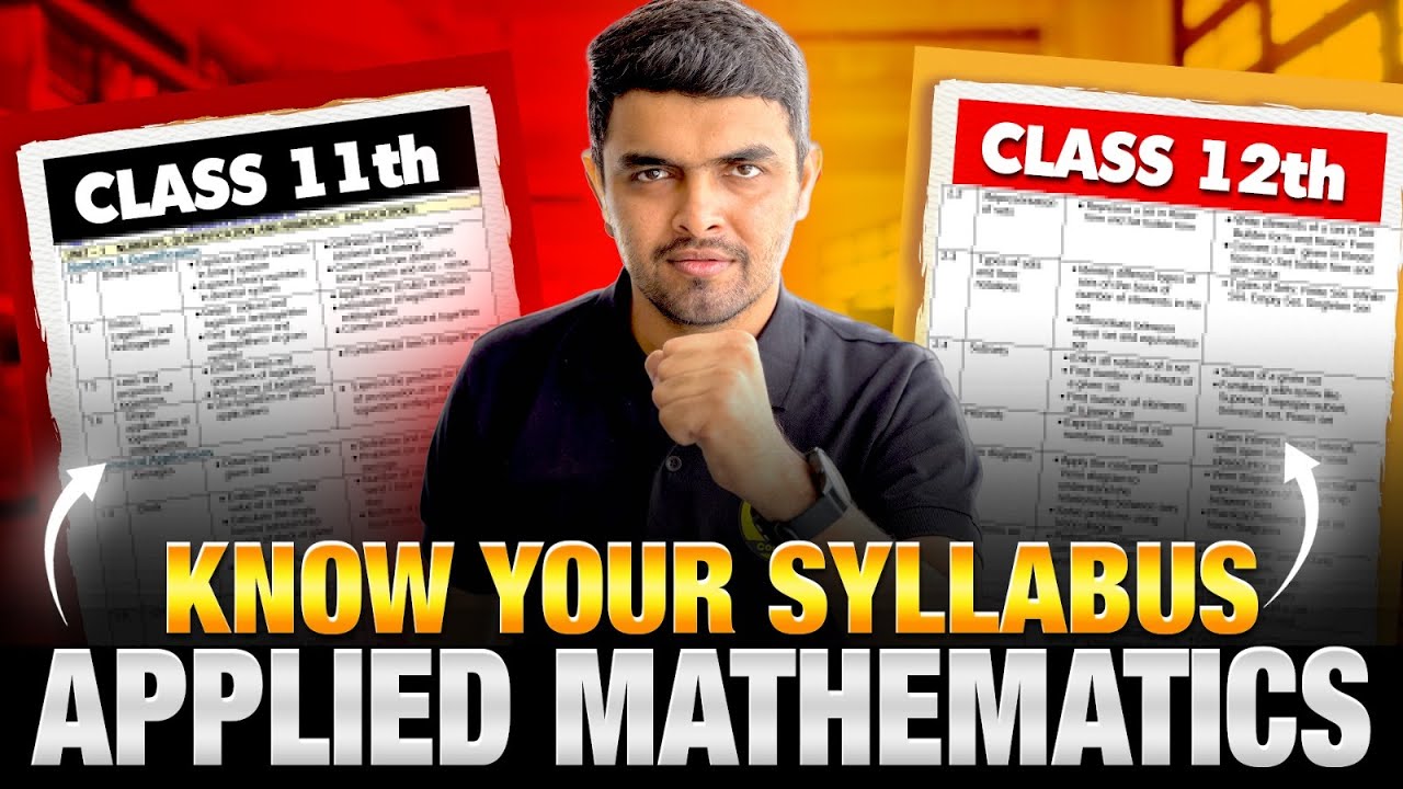 Know your syllabus applied of mathematics | class 11th and 12th ...