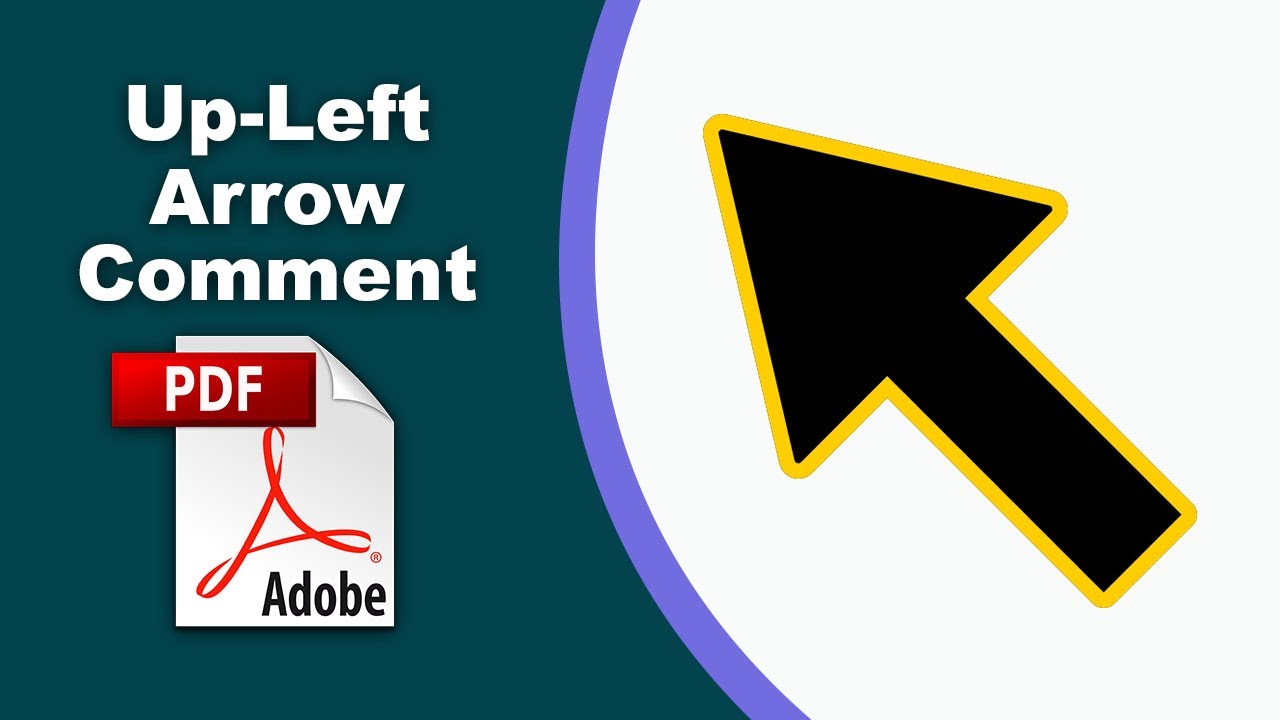 How To Make An Up Left Arrow Comment In A Pdf File Using Adobe Acrobat how-to-make-an-up-left-arrow-comment-in-a-pdf-file-using-adobe-acrobat