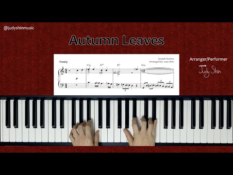 Autumn Leaves/Sheet Music/Jazz Piano/어텀리브즈/재즈피아노 악보 - YouTube