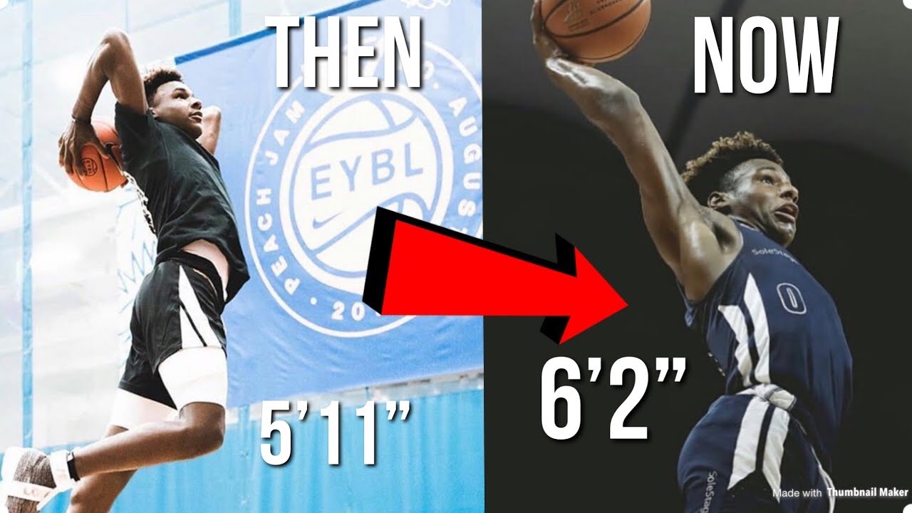 Bronny James INSANE! 8TH & 9TH Grade DUNKING MONTAGE... | ONE YEAR ...