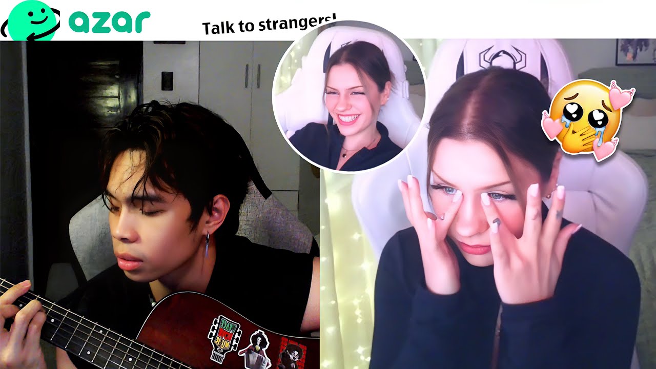 Didn’t expect a baddie to cry when I sang this sad song… - YouTube