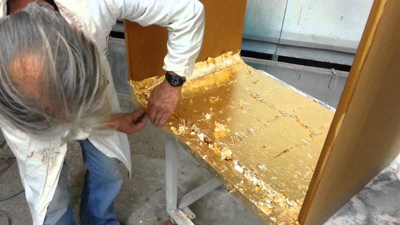 Doratura in foglia similoro - YouTube