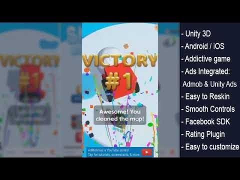 Snow Fight Io Unity Game sellunitysourcecodes - YouTube