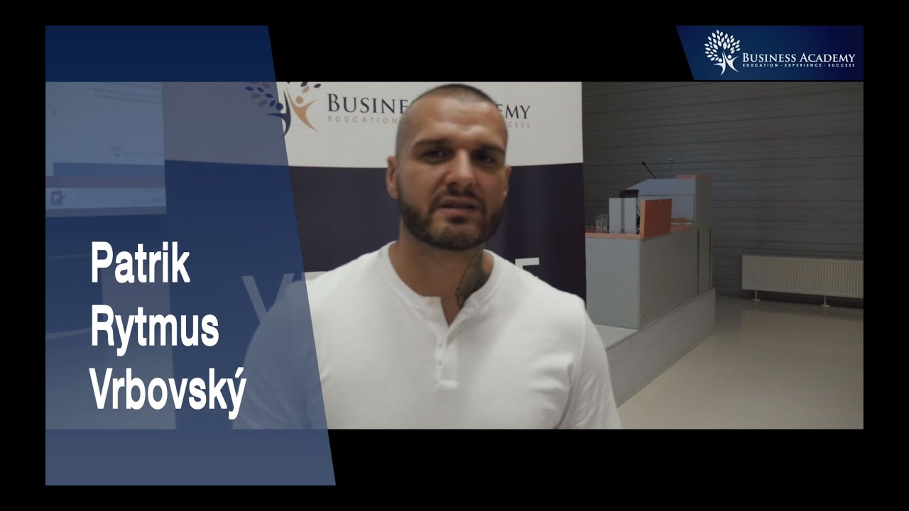 Rady řečníků #4 - Patrik Rytmus Vrbovský | Business Academy - YouTube