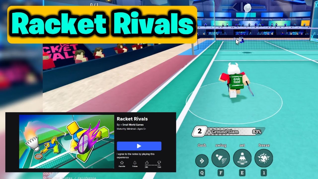 Racket Rivals #roblox - YouTube