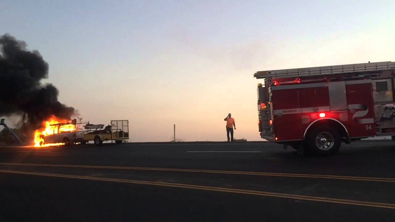 Perris Truck Fire 10-20-14 - YouTube