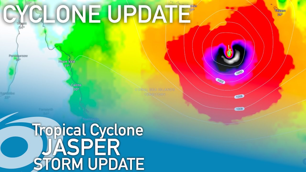 Category 4 Severe Tropical Cyclone Jasper Rapidly Intensifying ...
