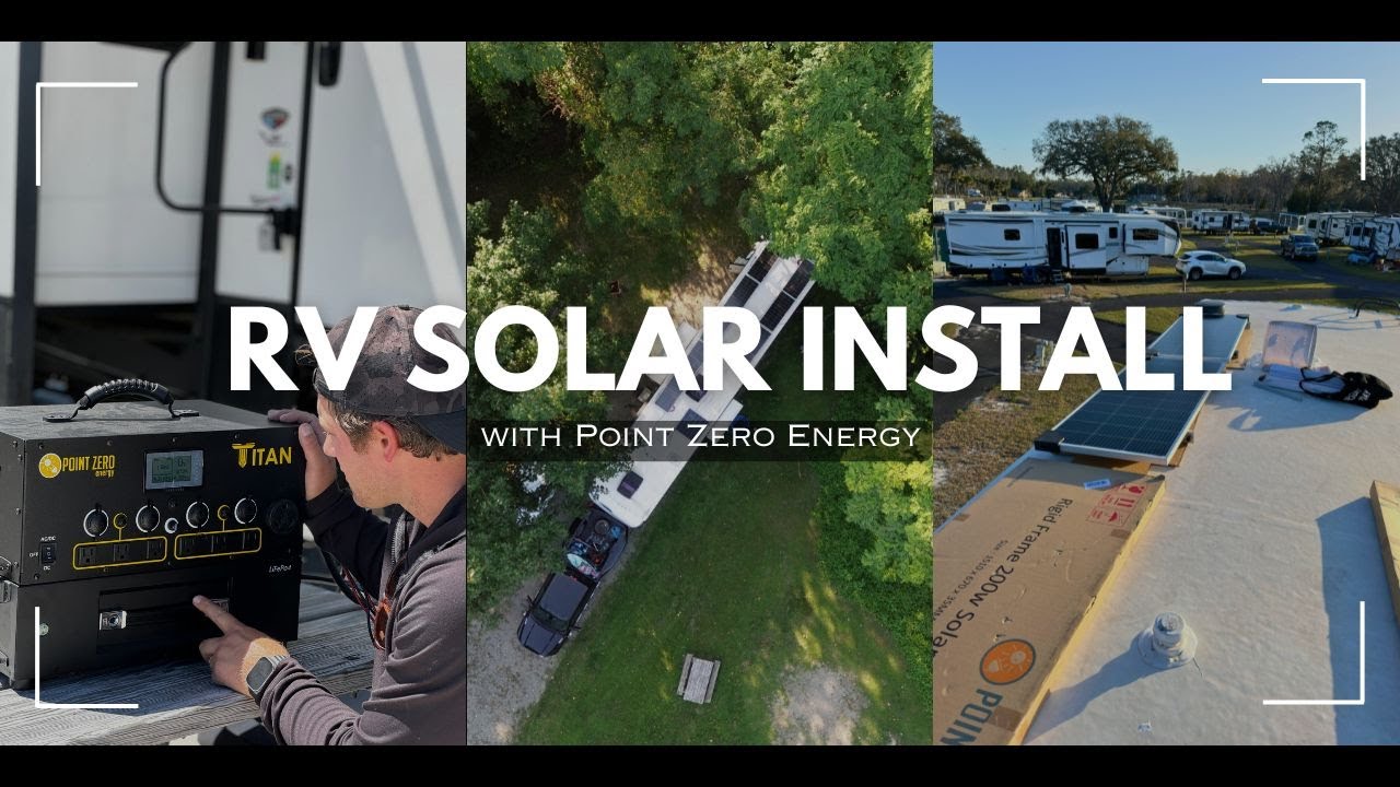 How to Install Solar on an RV Roof | Point Zero Energy | Non-technical ...