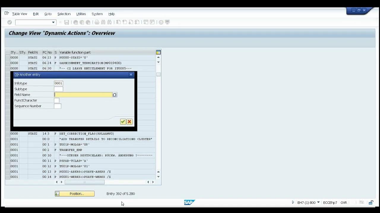 11 DYNAMIC ACTION SCENARIO SAP HCM COMPLETE COURSE - YouTube