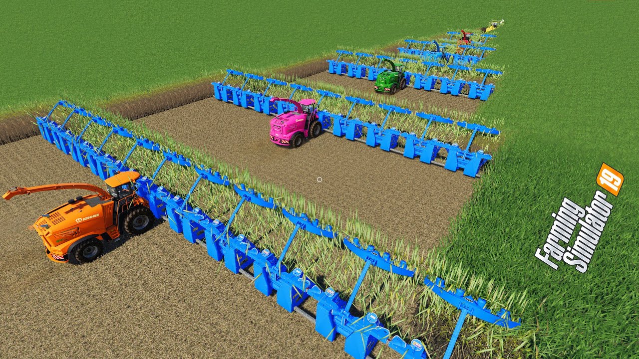 COLORS OF SUGARCANE HARVEST MACHINES ! INTERESTING HARVESTING SUGARCANE ...