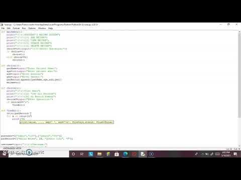 Python Nested List View Record - YouTube