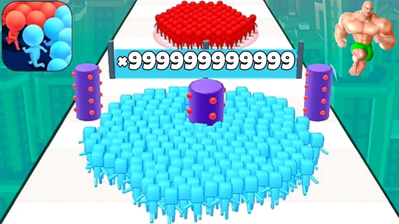 📍💯🔺️Satisfying games Count Masters Muscle Run, Number Run, Hand Run ...