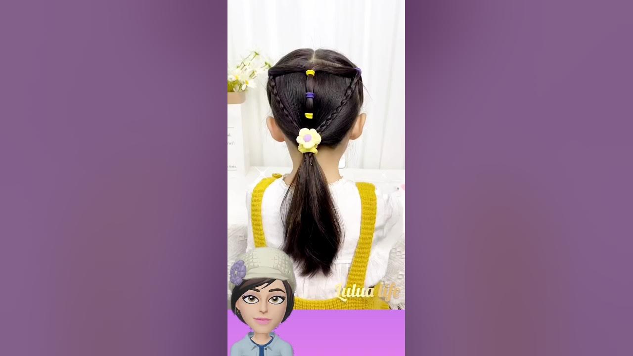 تسريحة شعر أنيقة، سهلة و سريعة لجميع المناسبات و للمدرسه 💇🏼♀️trending Shorts Hair Youtube