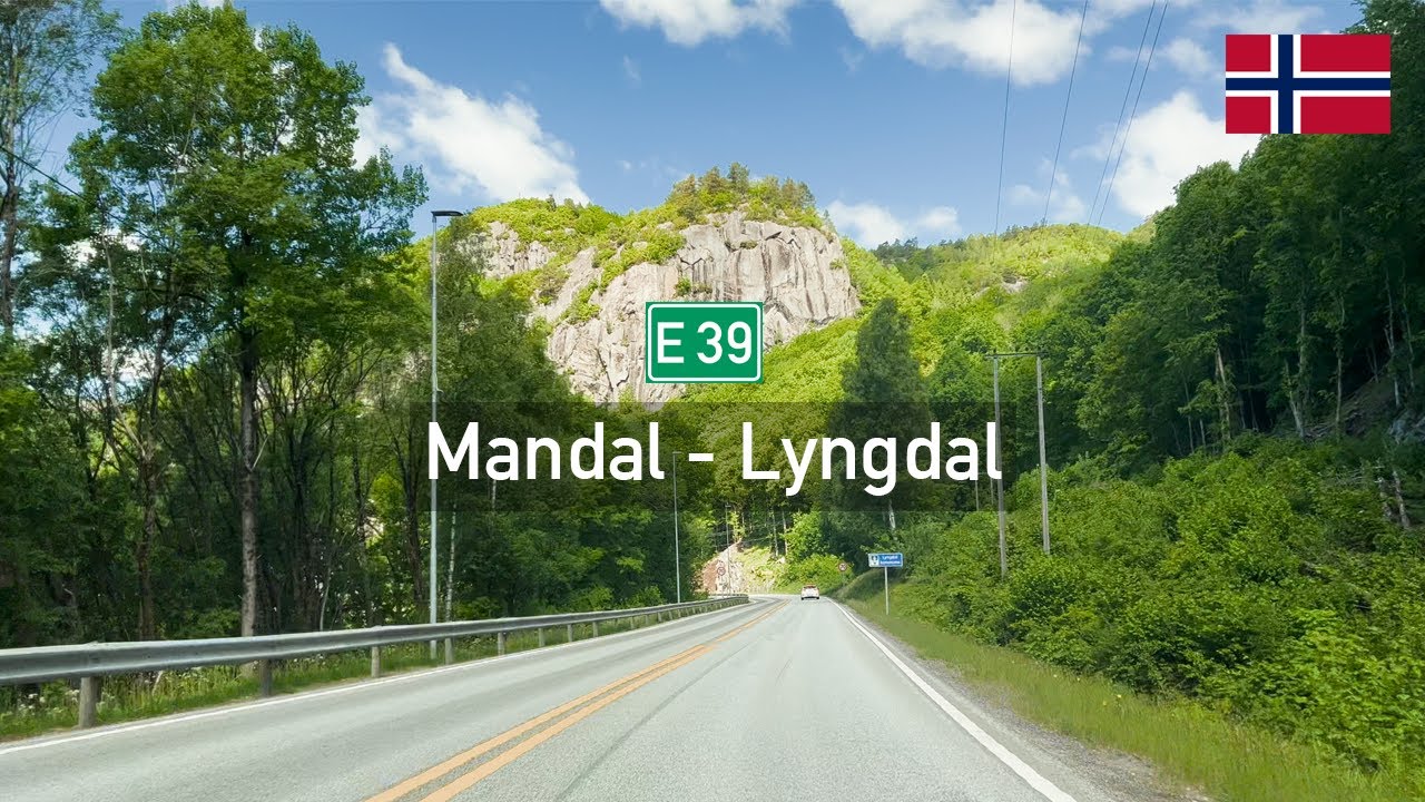 [4KHDR] Driving in Norway: E39 from Mandal to Lyngdal - YouTube