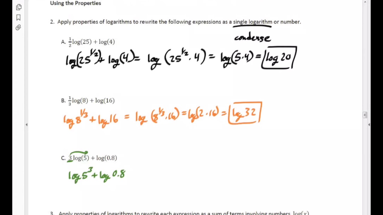 Writing as a single log, condensing - YouTube