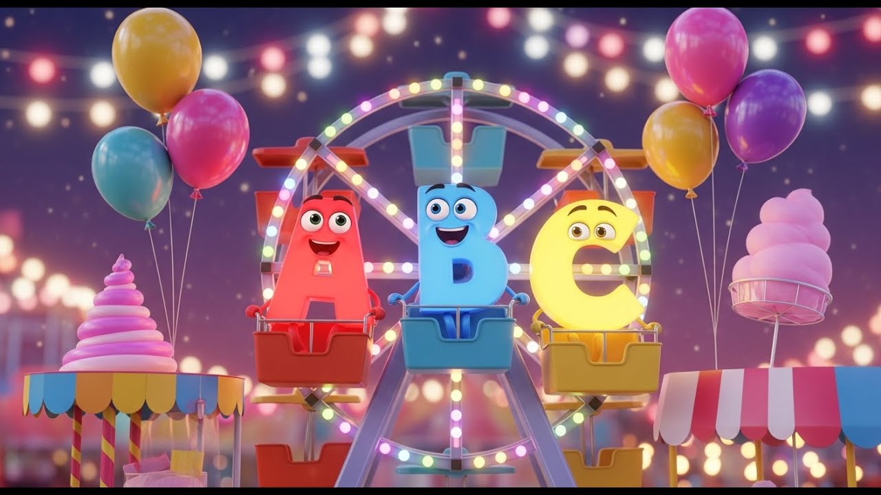 ABCs and Colors at the Fair 🎡🎨 | ABC and Color Song for Kids | Learn ...