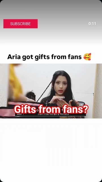 ARIA got gifts from readys 💓 #kpop #xin #aria - YouTube