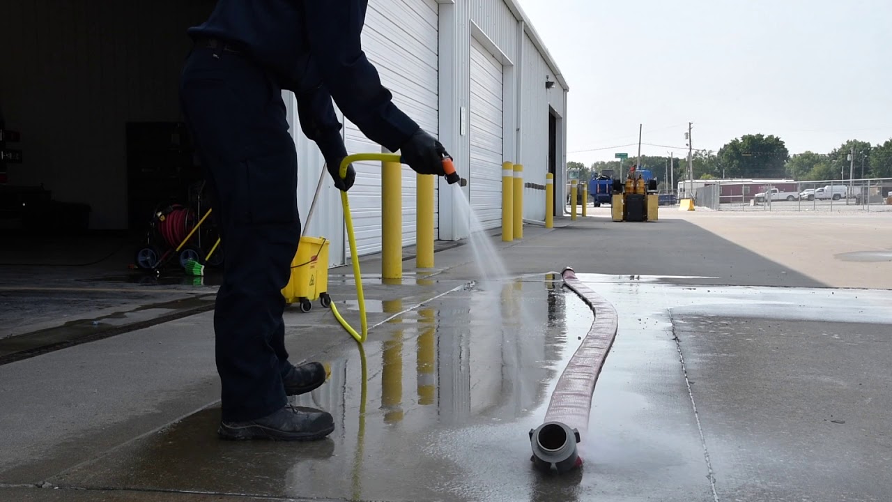 Decon Hose at the Station - YouTube