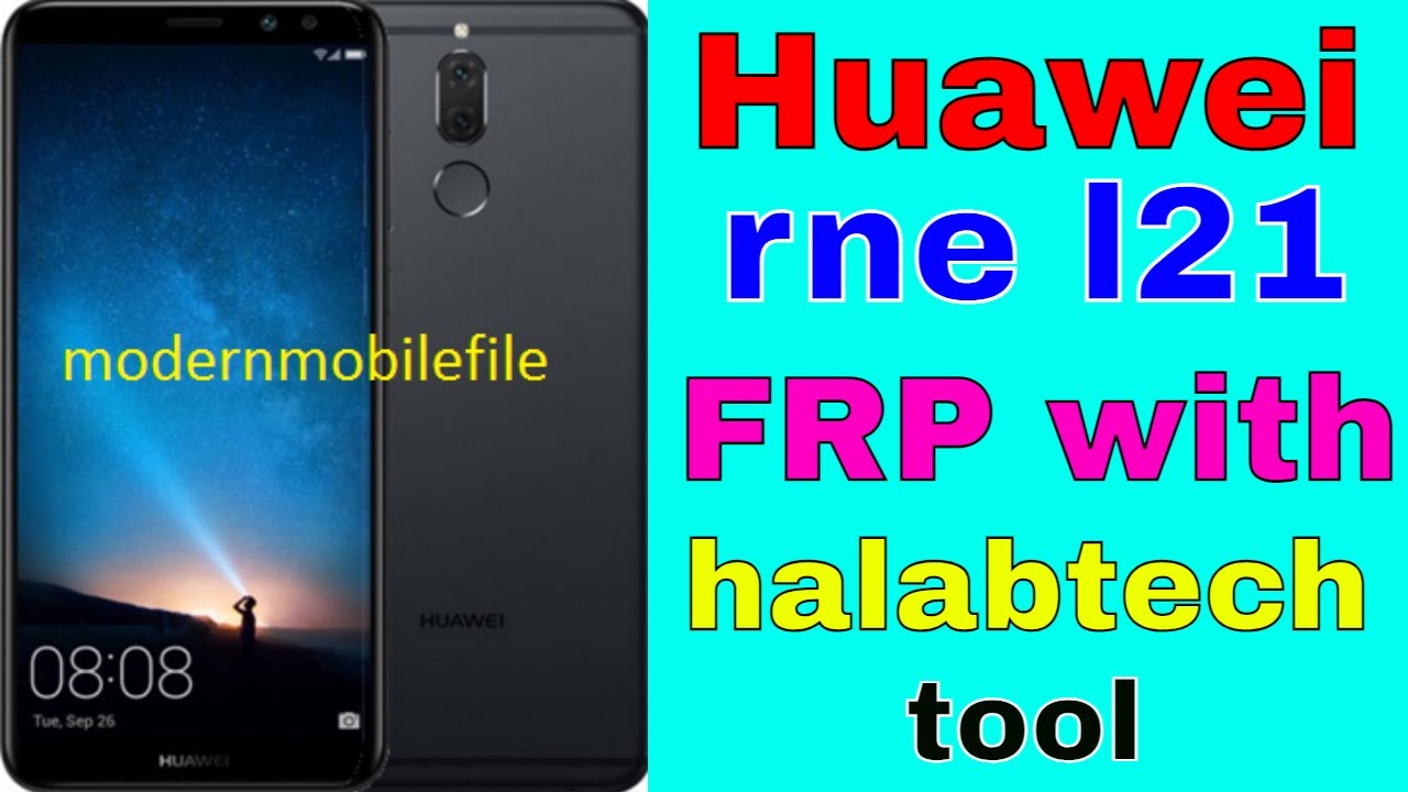 huawei rne-l21 frp with halabtech tool - YouTube