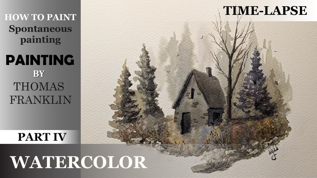 Spontaneous Painting in Watercolor - Thomas Franklin - YouTube
