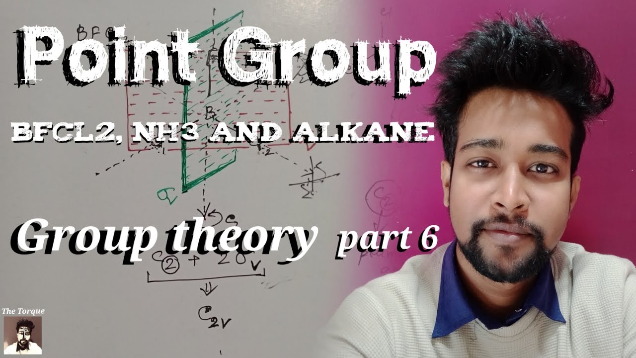 Point Group of BFCl2, NH3 and staggered alkane | Group Theory part 6 ...
