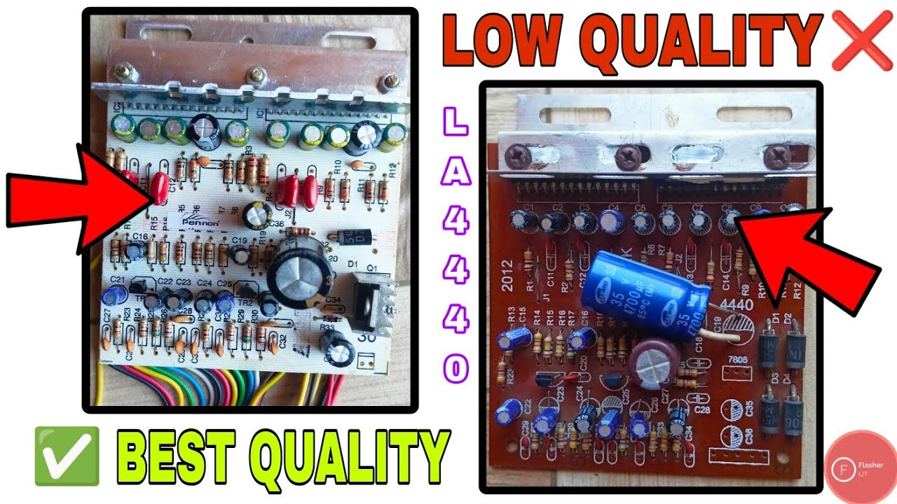 LA4440 IC PCB BEST QUALITY V/S LOW QUALITY || BUYING TIPS || Flasher UT ...