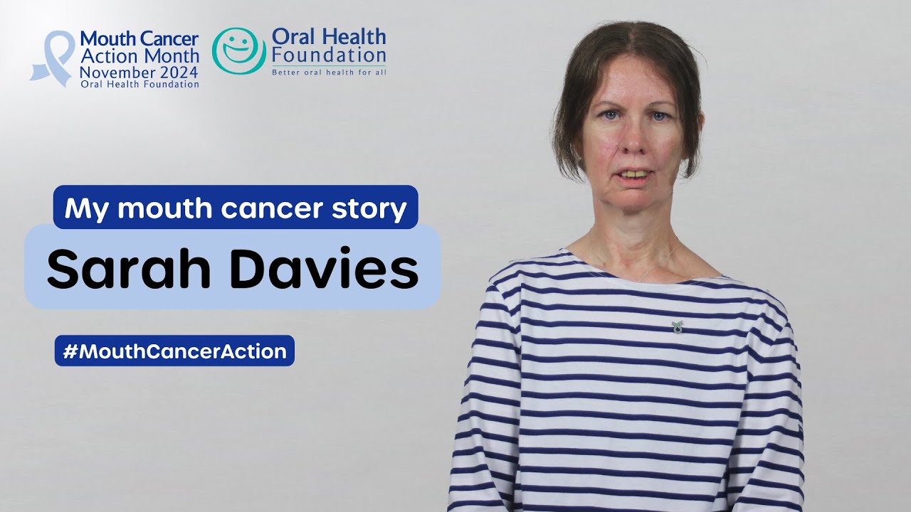 Sarah's Story: Mouth Cancer Action Month - YouTube