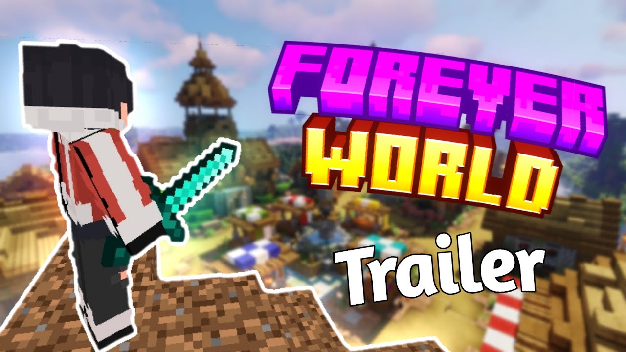 "This Minecraft World NEVER Ends.🔥🎮| Forever World Trailer" (Hindi)# ...