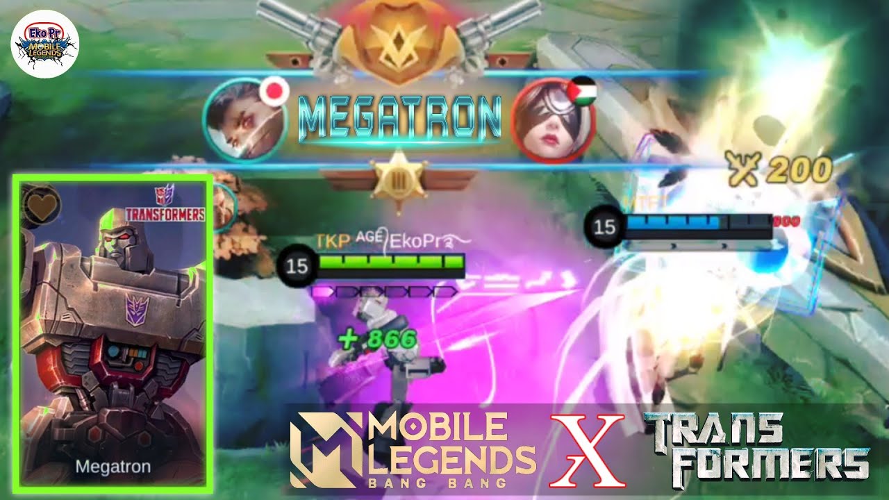 REVIEW SKIN TRANSFORMERS GRANGER MEGATRON | NEW SKIN GAMEPLAY | MLBB ...