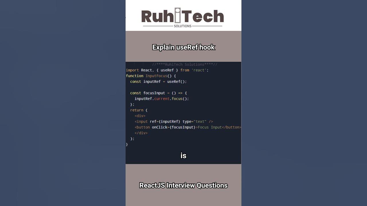 React Js Userefhooks Reactjsinterviewquestions Reactjstutorial Reactjs Job Youtube