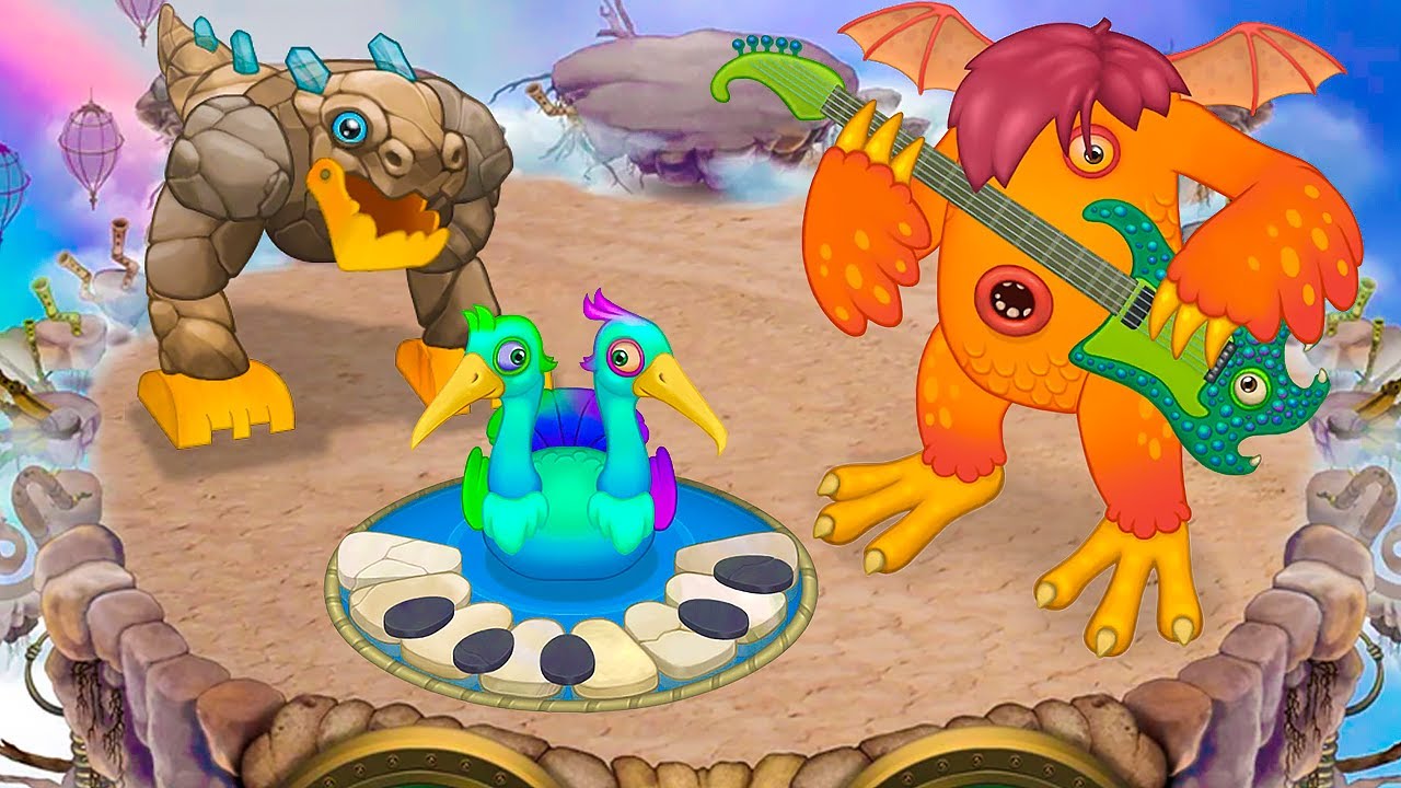 My Singing Monsters - Riff, Quibble, T-Rox - YouTube