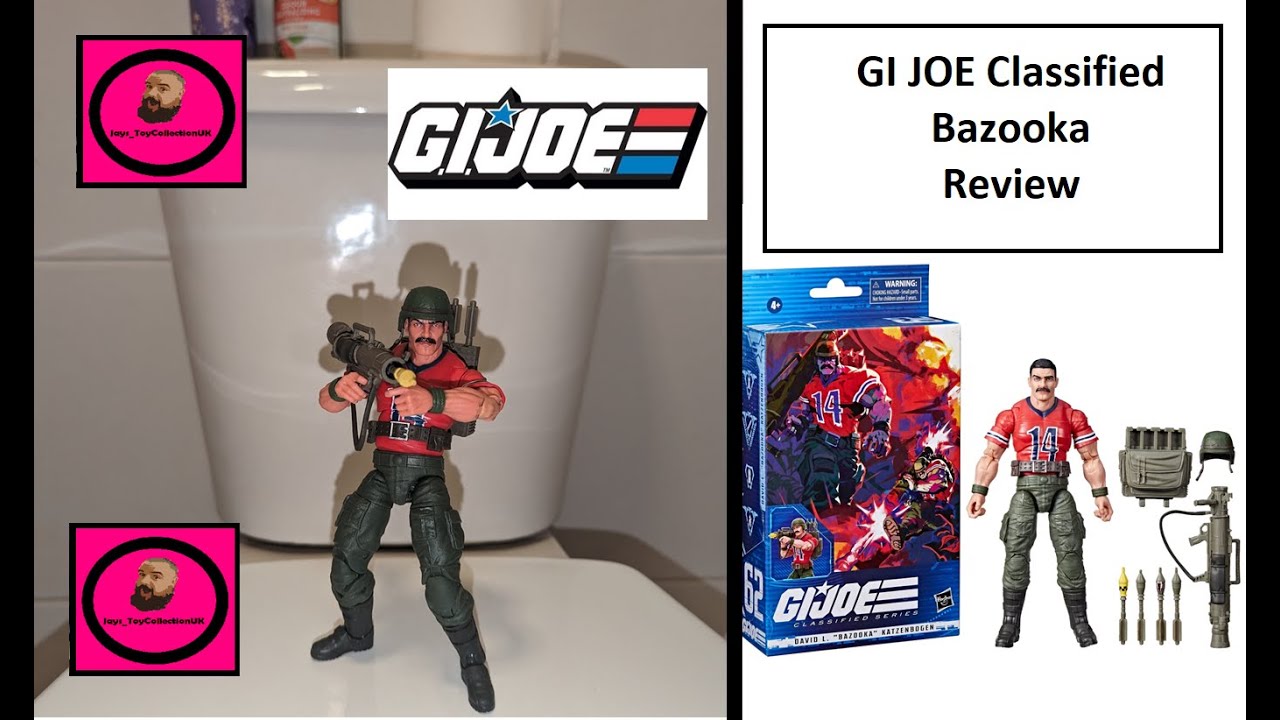 GI Joe Classified Bazooka Unboxing Review in Hand Comparison NEW Red ...