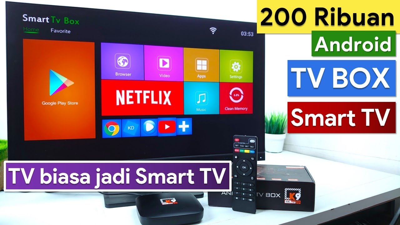 Android TV BOX Murah 200 ribuan! Android TV Box K9 | Ubah TV biasa jadi ...
