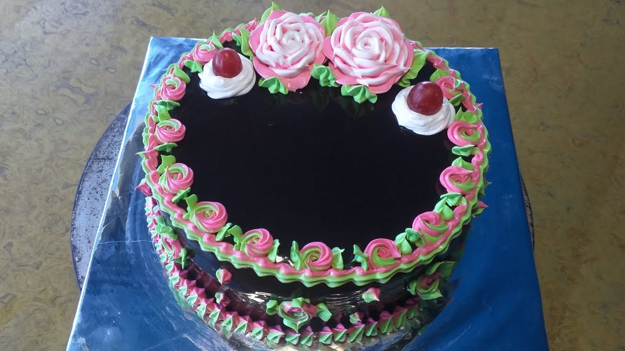 Amazing New chocolate cake design || How to make a chocolate cake ...
