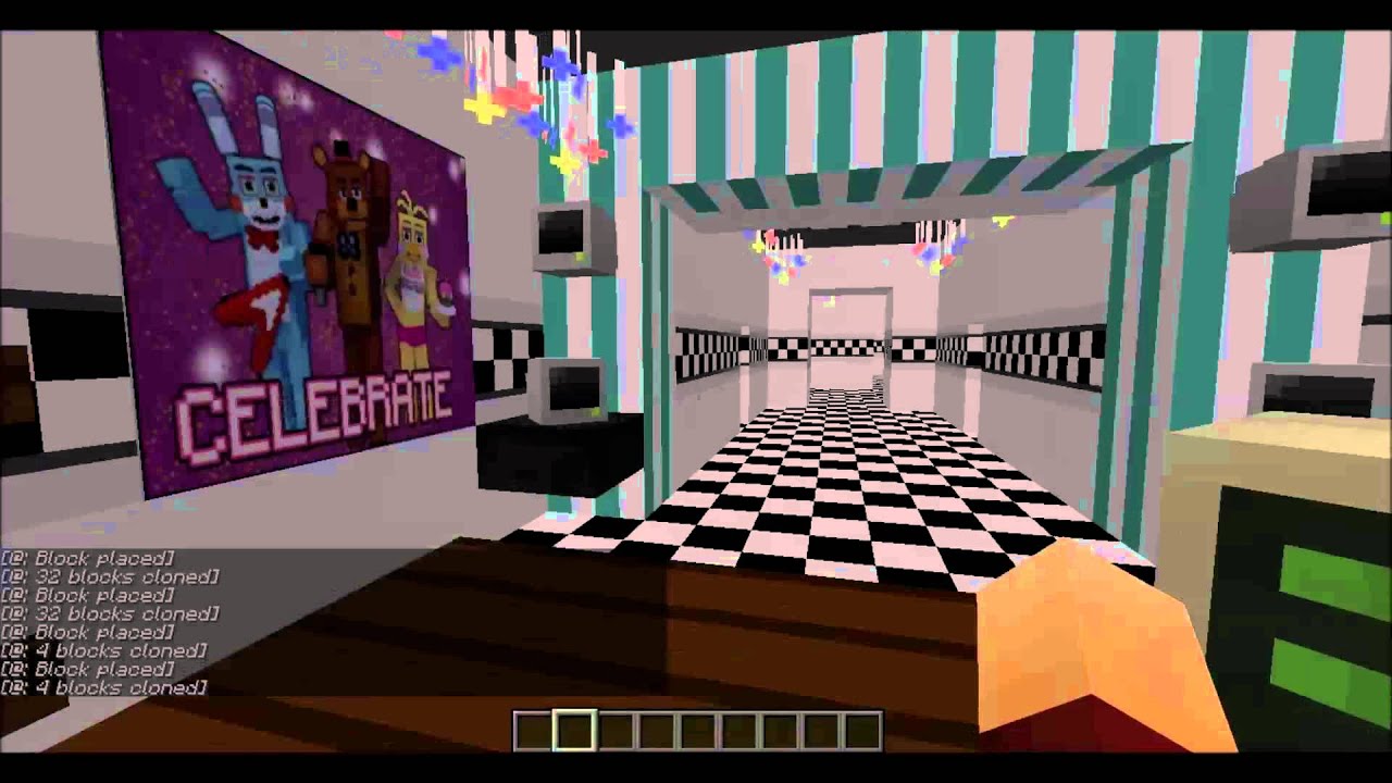 Minecraft: Five Nights at Freddy's 2 mini game - YouTube